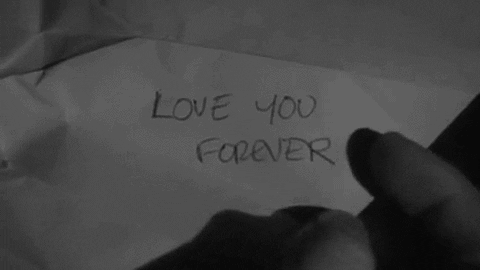 I Love You Writing Gif
