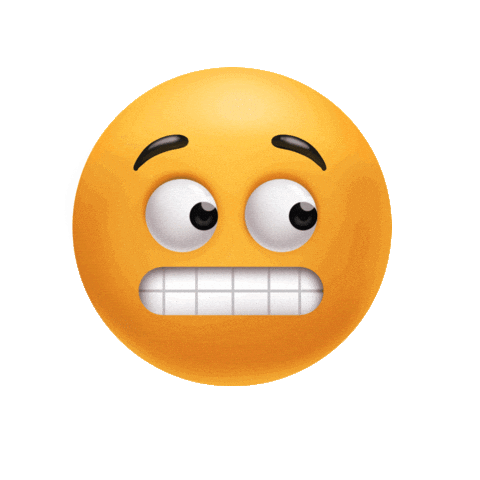 Scared Smiley Animated Gif