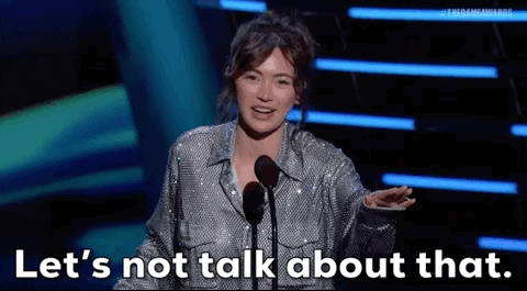 Lets Not Talk About That GIF by The Game Awards - Find & Share on GIPHY
