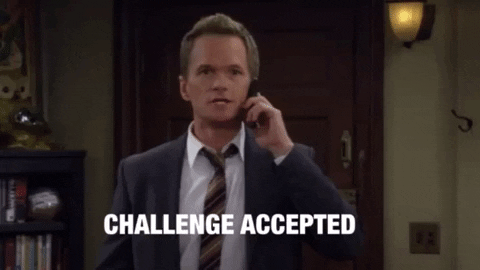Challenge Accepted Barney Meme