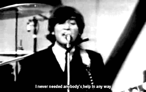 The Beatles Help GIF by hoppip - Find & Share on GIPHY