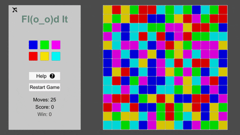 GitHub - etopuz/Flood-It: Flood It Game Made With Unity