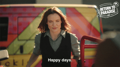 Happy Days GIF by Death In Paradise - Find & Share on GIPHY