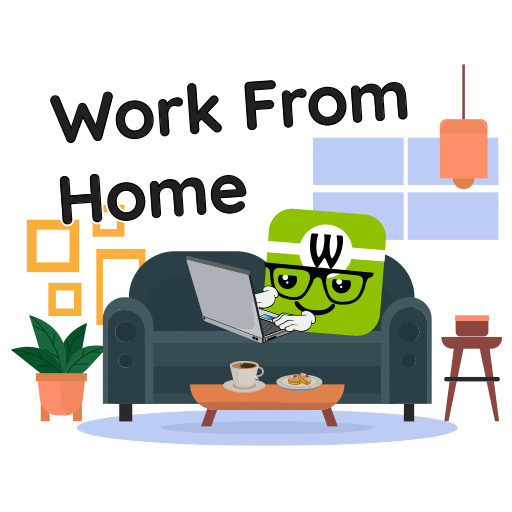 Sick Work From Home Sticker by Wakuliner Sick Work From Home Sticker by Wakuliner