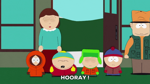 happy eric cartman GIF by South Park - Find & Share on GIPHY