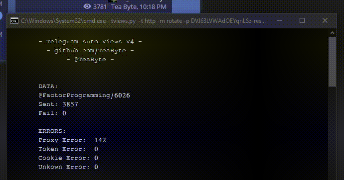 Github Teabytetelegram Views Asynchronous Fake Telegram Post Views With Auto Proxy Scraping 