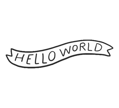 hello world Sticker by aquarela - Find & Share on GIPHY