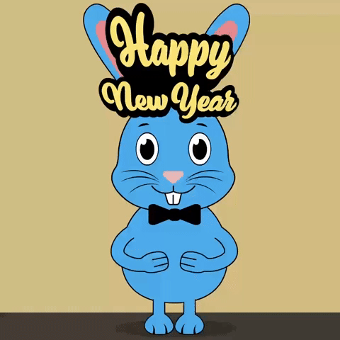 New Year Hello GIF by sambmotion