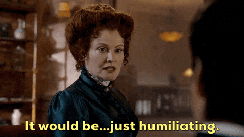 Embarrassed Rebecca Wisocky GIF by CBS - Find & Share on GIPHY