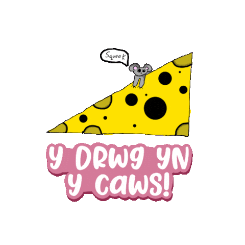 Y Drwg Yn Y Caws Stickers - Find & Share on GIPHY