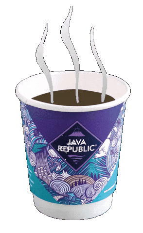 Coffee Cup Sticker by Java Republic Spain - Find & Share on GIPHY