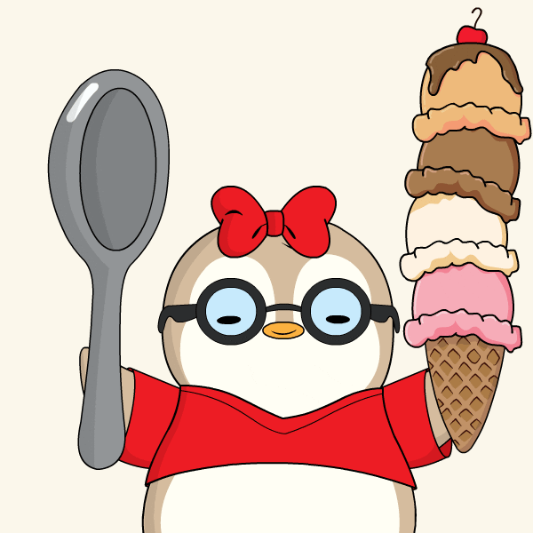 Eat Ice Cream GIF by Pudgy Penguins - Find & Share on GIPHY