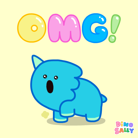 Happy Surprise GIF by DINOSALLY - Find & Share on GIPHY