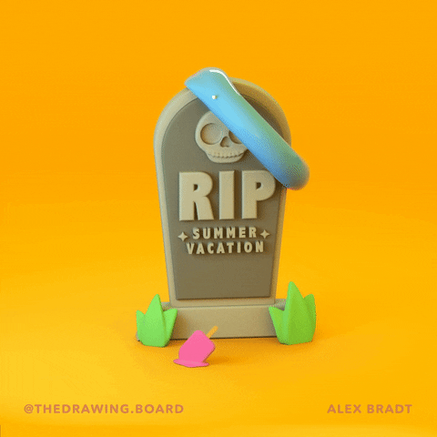 Back To School Summer GIF by Alex Bradt - Find & Share on GIPHY