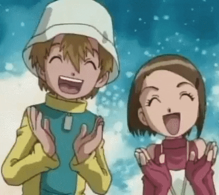 hydraburst giphyupload digimon adventure 02 takeru takaishi hikari yagami GIF