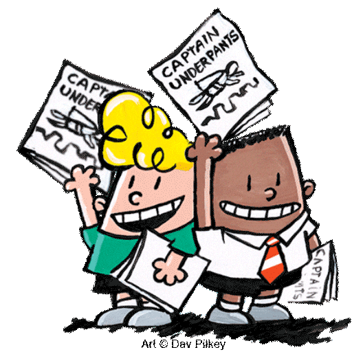 Captain Underpants Friends Sticker by Scholastic - Find & Share on GIPHY