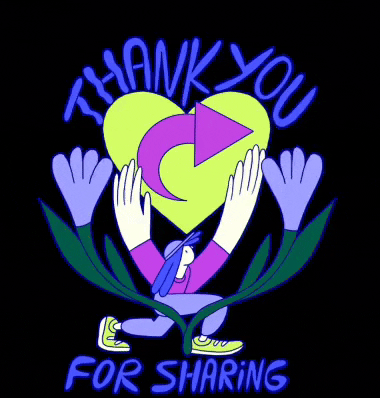 Sharing Thank You GIF by Loreta - Find & Share on GIPHY