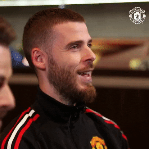 Happy David De Gea GIF by Manchester United - Find & Share on GIPHY