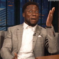 Kevin Hart Stare Gif