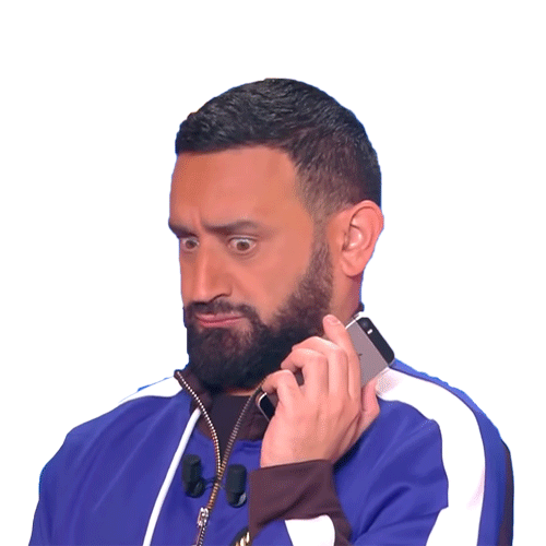 Happy Cyril Hanouna Sticker by C8 for iOS & Android | GIPHY