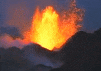 Erupting Volcano Gif