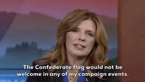Confederate Flag Waving Gif