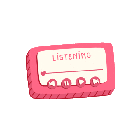 Play Listen Sticker for iOS & Android | GIPHY