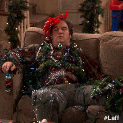 Tired Merry Christmas GIF by Laff - Find & Share on GIPHY
