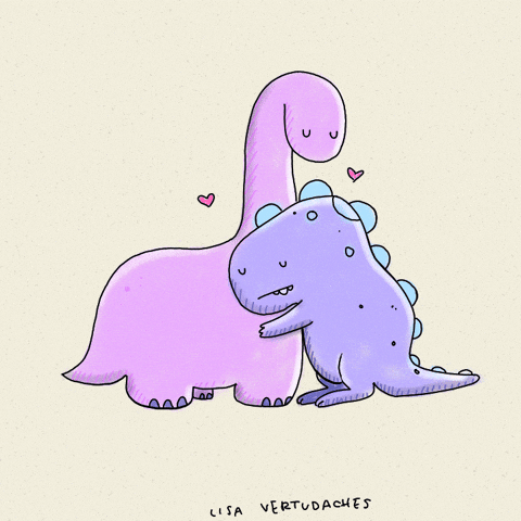 Dinosaur-hug GIFs - Get the best GIF on GIPHY