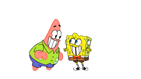 Spongebob And Patrick Running Gif