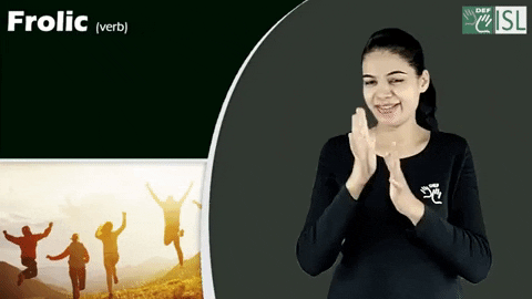 Sign Language Frolic GIF by ISL Connect - Find & Share on GIPHY