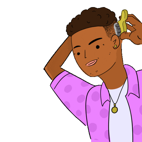 Combing Good Hair Sticker by GIPHY Studios Originals for iOS & Android ...