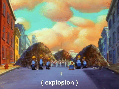 Cartoon Explosion Gif
