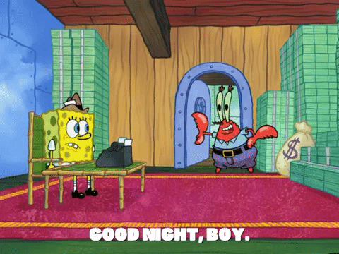 Goodnight Gif Spongebob