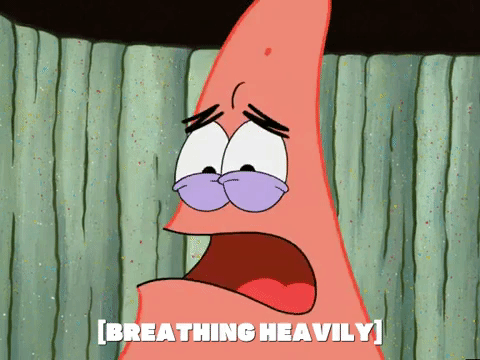 Spongebob Breathing Heavily Gif