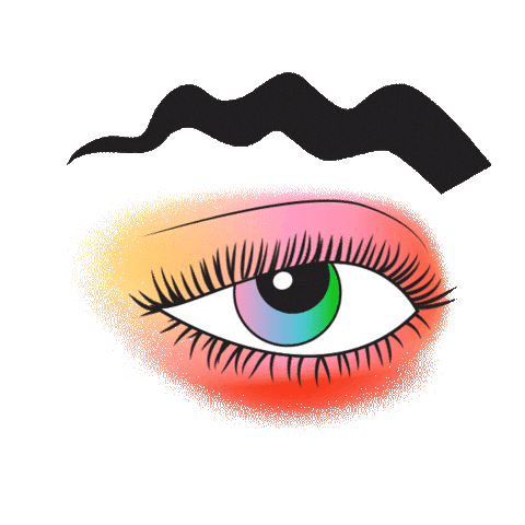 Makeup Eye Sticker by Nicole Ginelli for iOS & Android | GIPHY