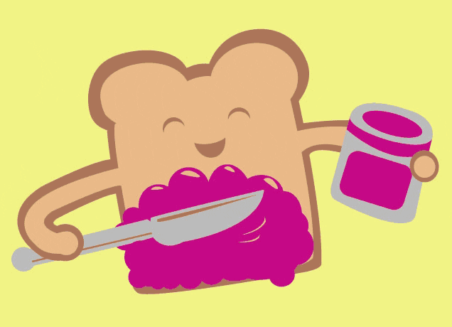 Happy Bread GIF by Threadless - Find & Share on GIPHY
