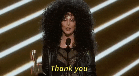 Thanks-cher GIFs - Get the best GIF on GIPHY