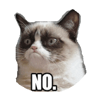 Grumpy Cat Nope Gif