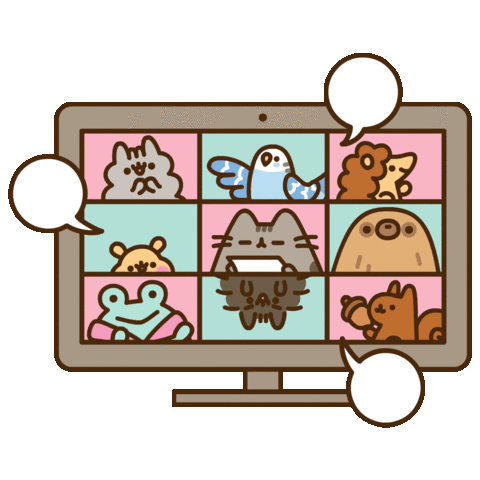 Working Work From Home Sticker by Pusheen for iOS & Android | GIPHY