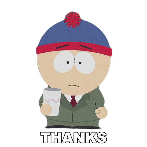 South Park Thanks Gif