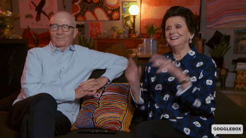Happy Watching Tv GIF by Gogglebox Australia - Find & Share on GIPHY