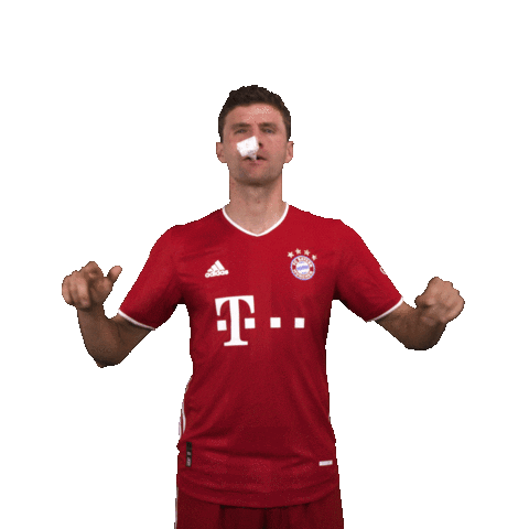 Thomas Muller Sticker by FC Bayern Munich for iOS & Android | GIPHY