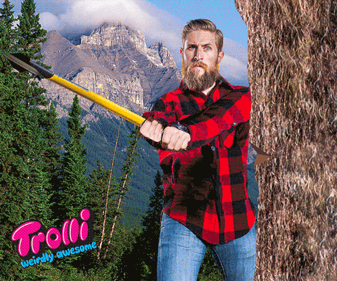 Lol Gif Lumberjack GIF by Trolli - Find & Share on GIPHY