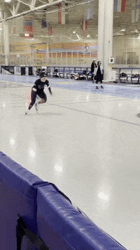 Ice Skating Fall Gif